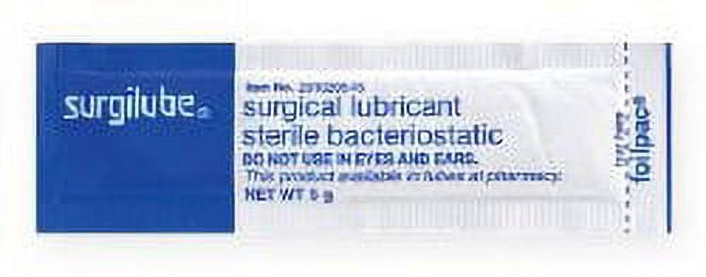 Surgilube Lubricating Jelly 5 Gram Individual Packet Sterile, 281020545 ...
