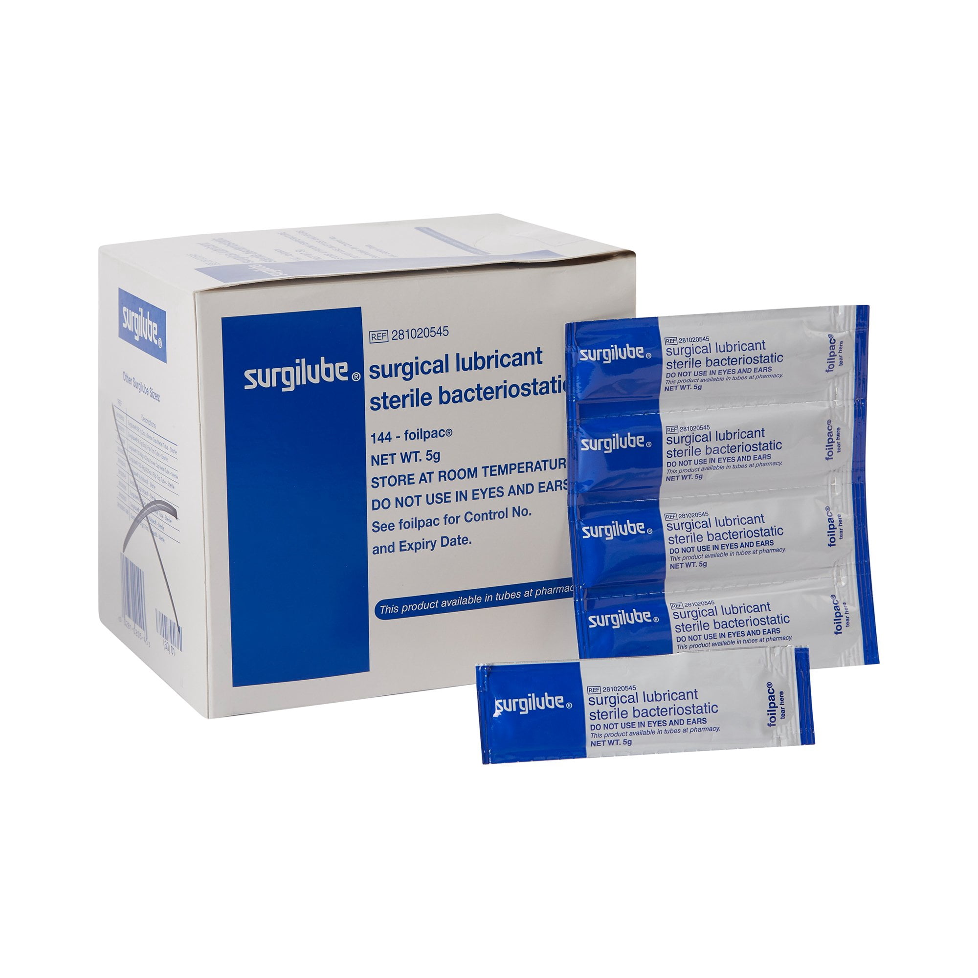 Surgilube Lubricating Jelly - Carbomer free Sterile 5 Gram Individual ...