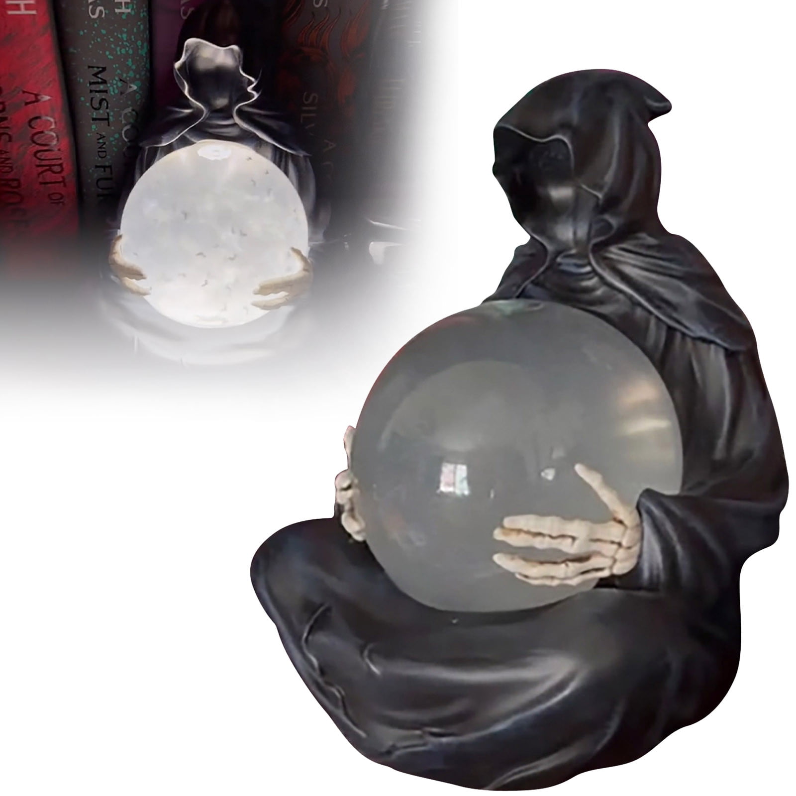 Suriel Bookshelf Decor Halloween Figurine,Suriel & Floating Bat Crystal ...