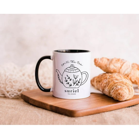 Suriel's Tea Room Coffee Tea Mug Spill the Tea O1fficialLICENSED Sarah ...