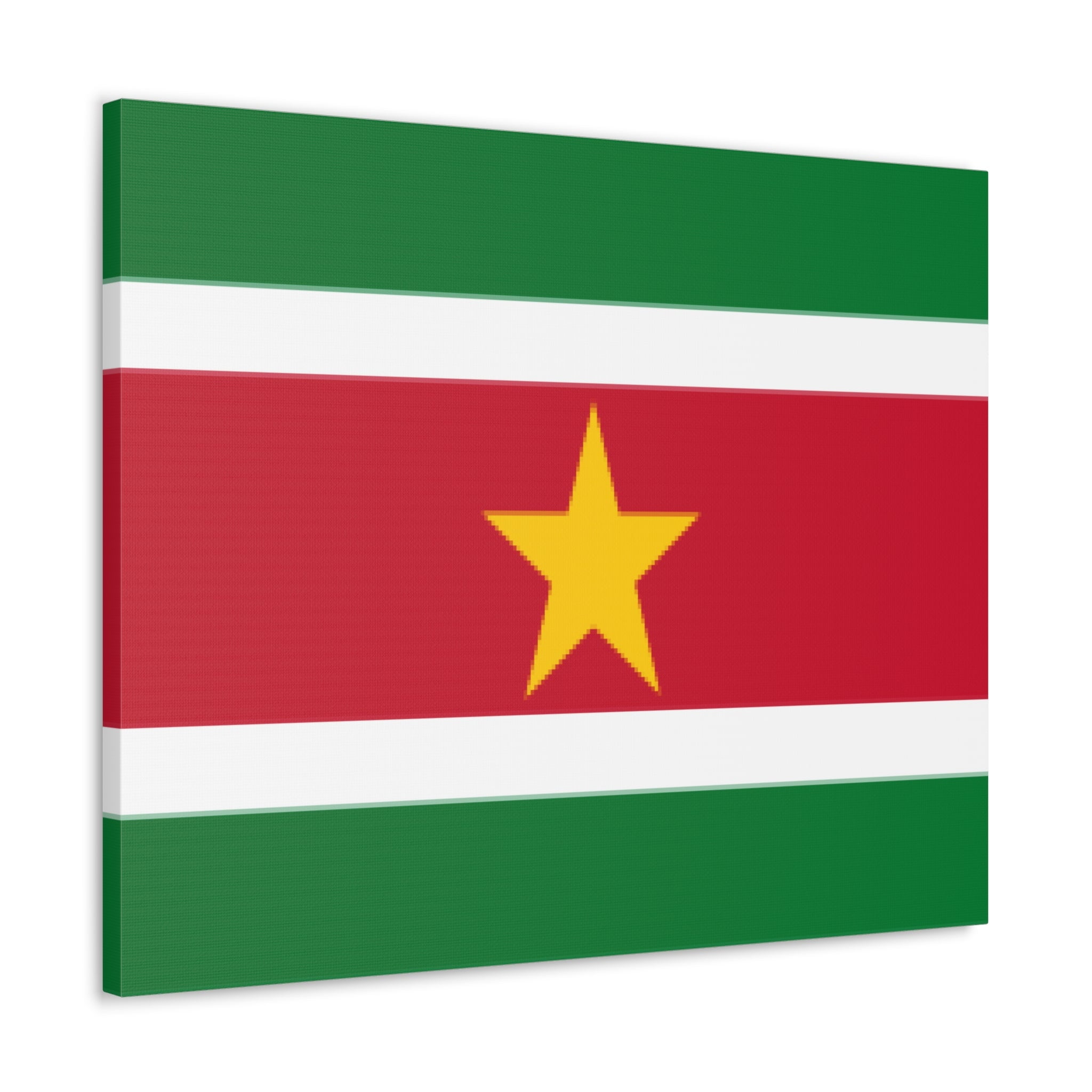 Suriname Country Flag Canvas Vibrant Wall Art Unframed Home Decor ...