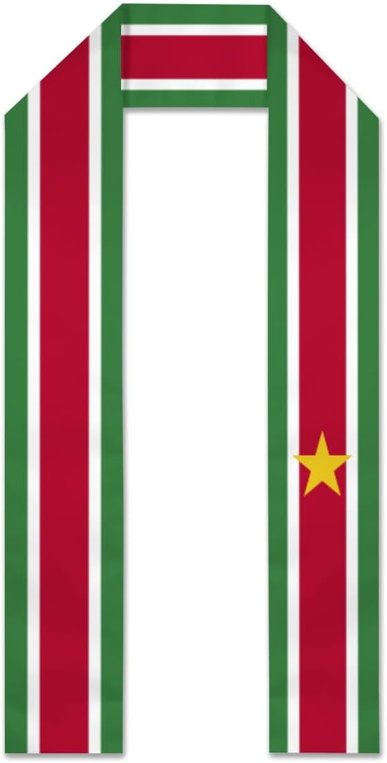 Suriname Flag Graduation Stole Graduate Shawl Sash Scraf Gift For ...