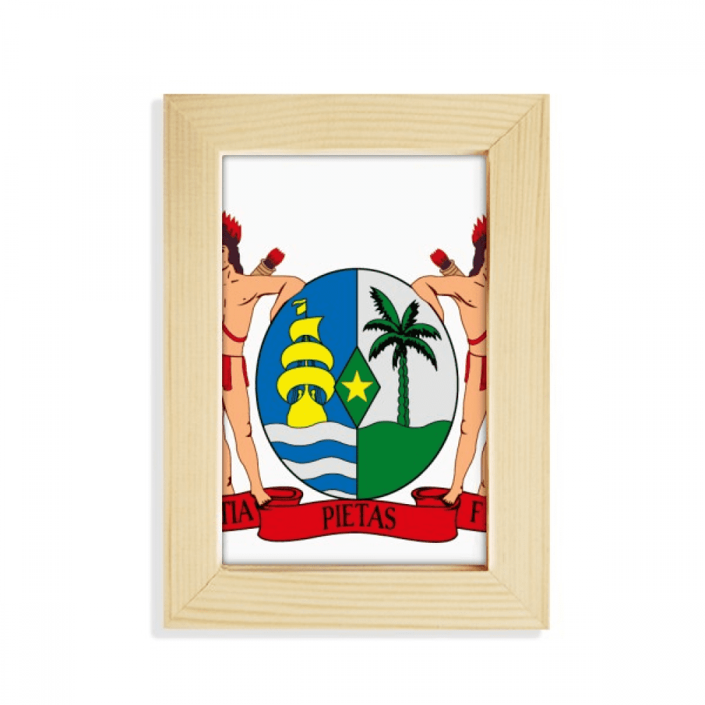 Suriname South Ameica National Emblem Desktop Display Photo Frame ...