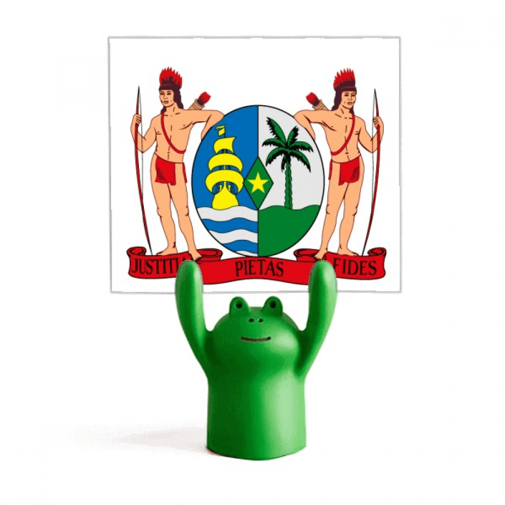 Suriname South Ameica National Emblem Memo Holder Cartoon Animal Frog ...