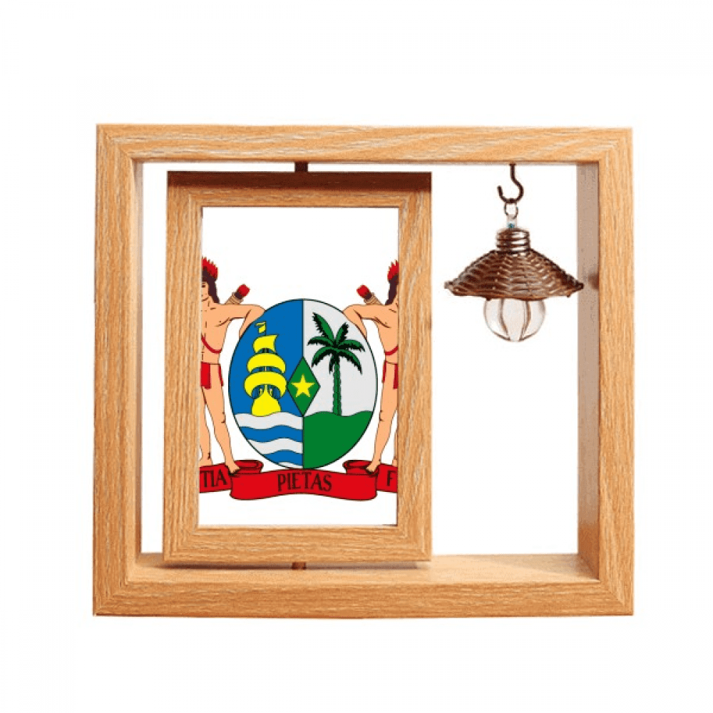 Suriname South Ameica National Emblem Wooden Rotating Picture Photo ...