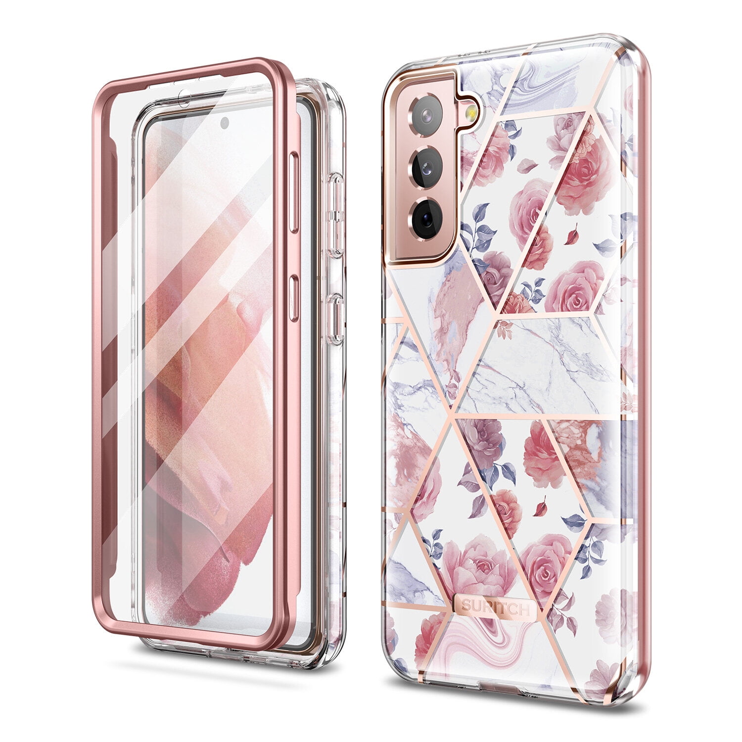 Suritch Phone Case for Samsung Galaxy S21 Full Body Protection Shockproof Protective Fit 6.2 ...