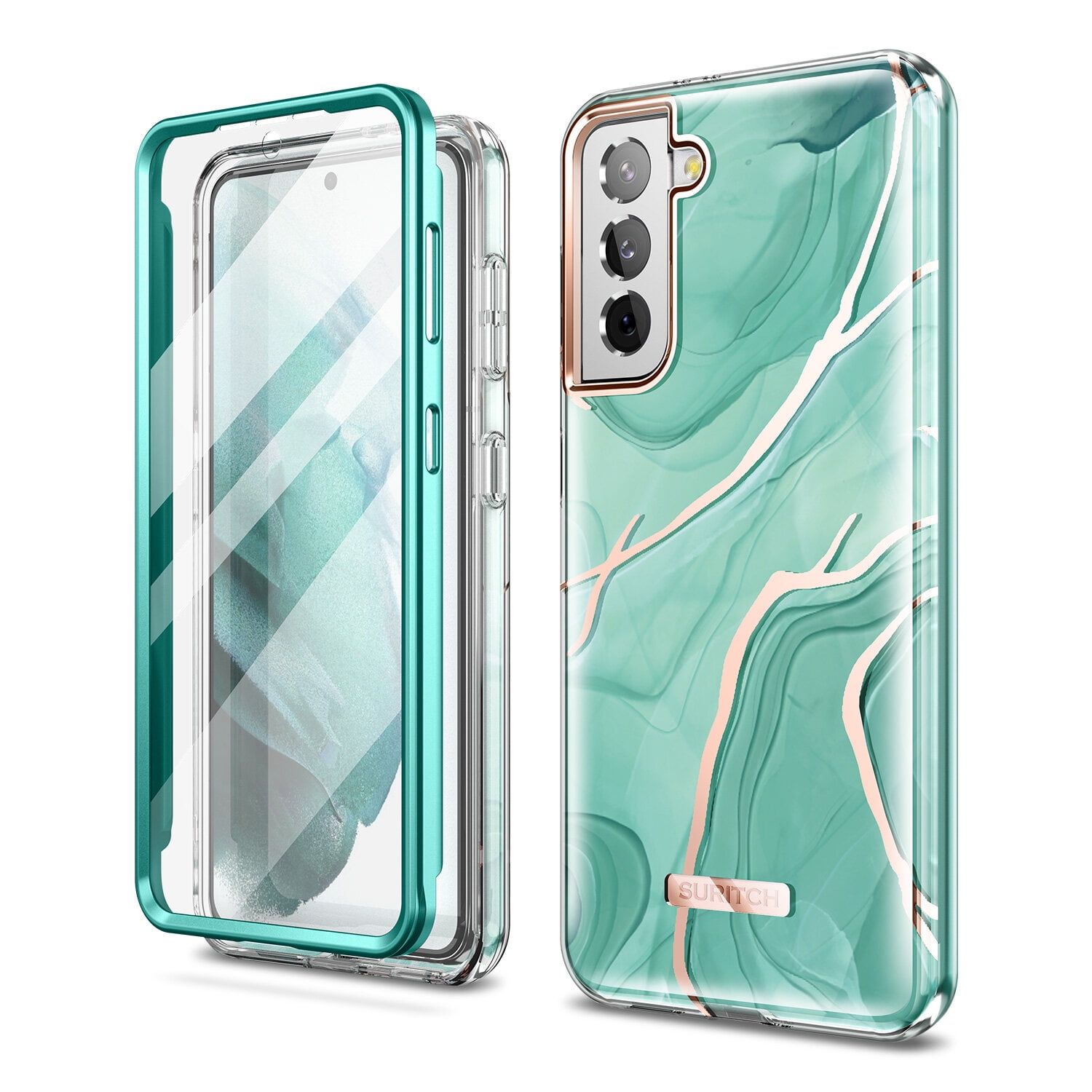 Suritch Phone Case for Samsung Galaxy S21 Shockproof Protective Phone Cover Fit 6.2 inch ...