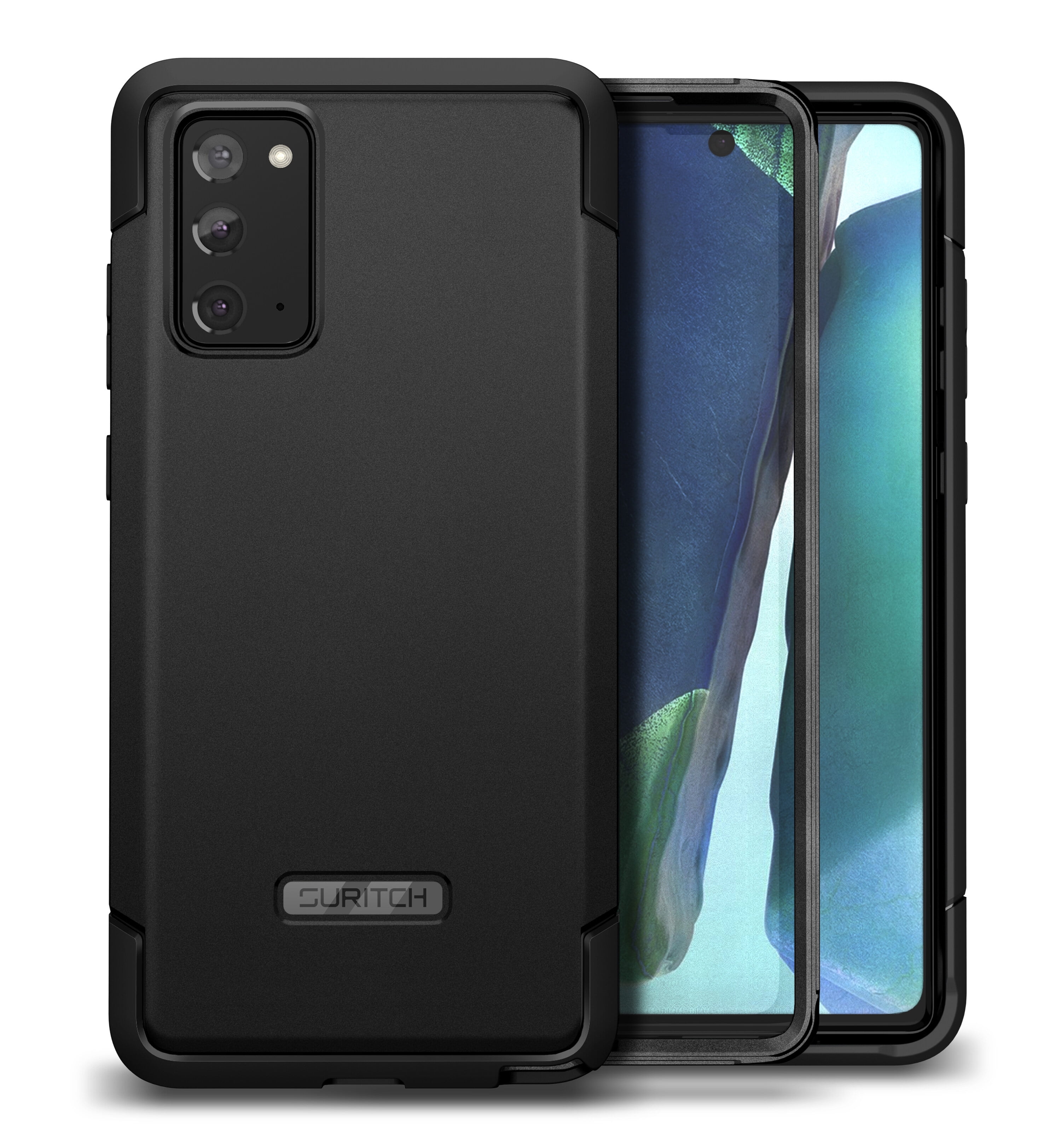 Suritch Shockproof Rugged Cell Phone Case for Samsung Galaxy Note 20, Black - Walmart.com