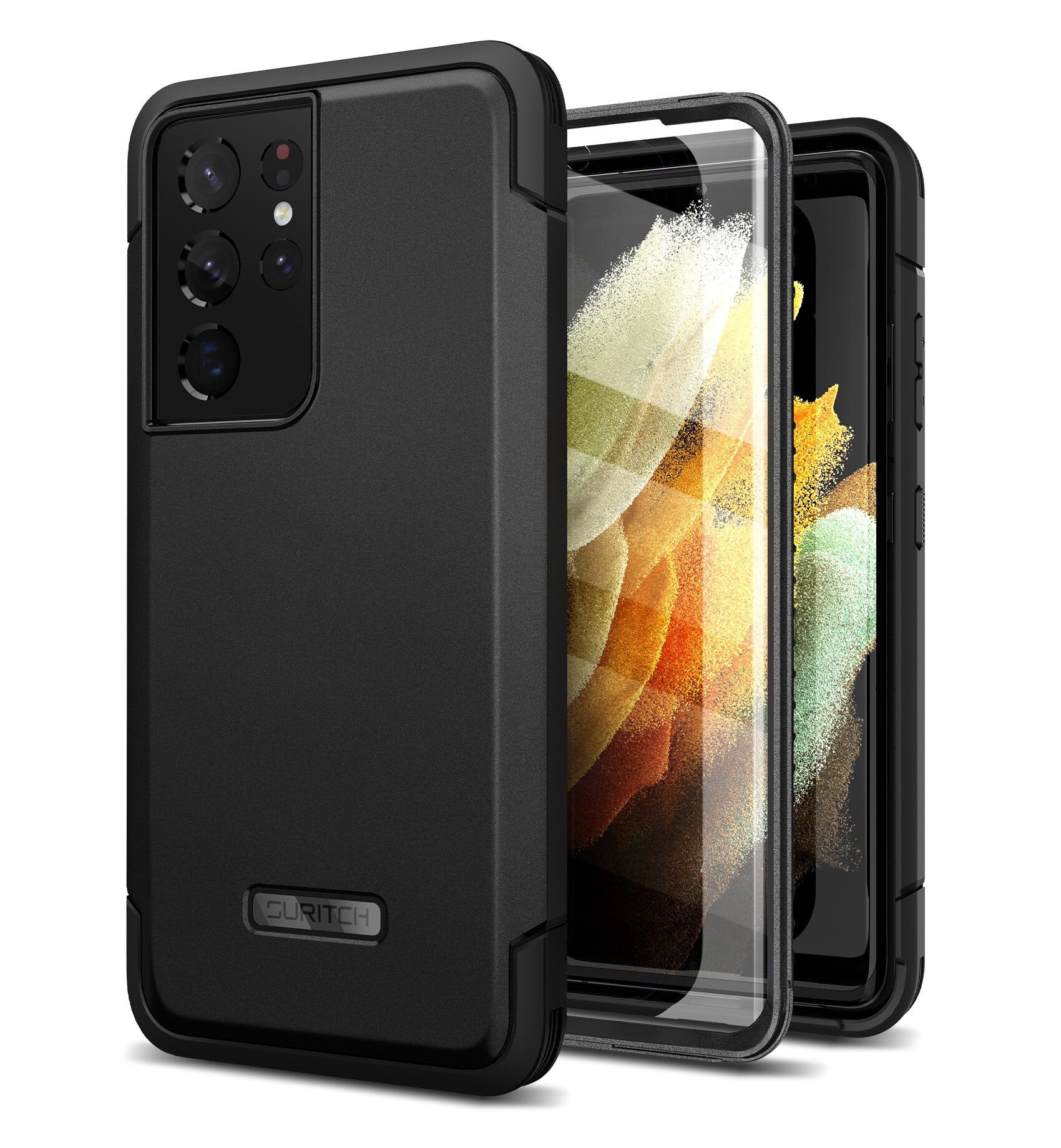 Suritch for Samsung Galaxy S21 Ultra Case Full-Body Heavy Duty Rugged ...