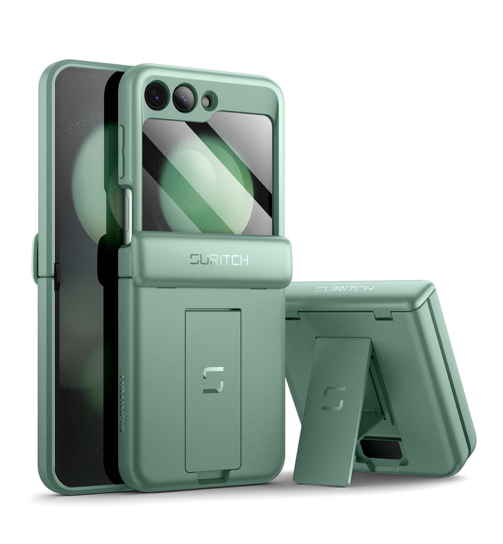 Suritch for Samsung Galaxy Z Flip 5 Case with Built-in Screen Protector ...