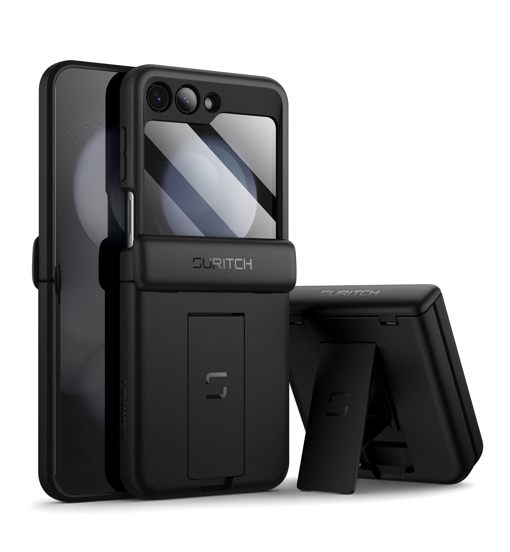 Suritch for Samsung Galaxy Z Flip 5 Case with Built-in Screen Protector ...