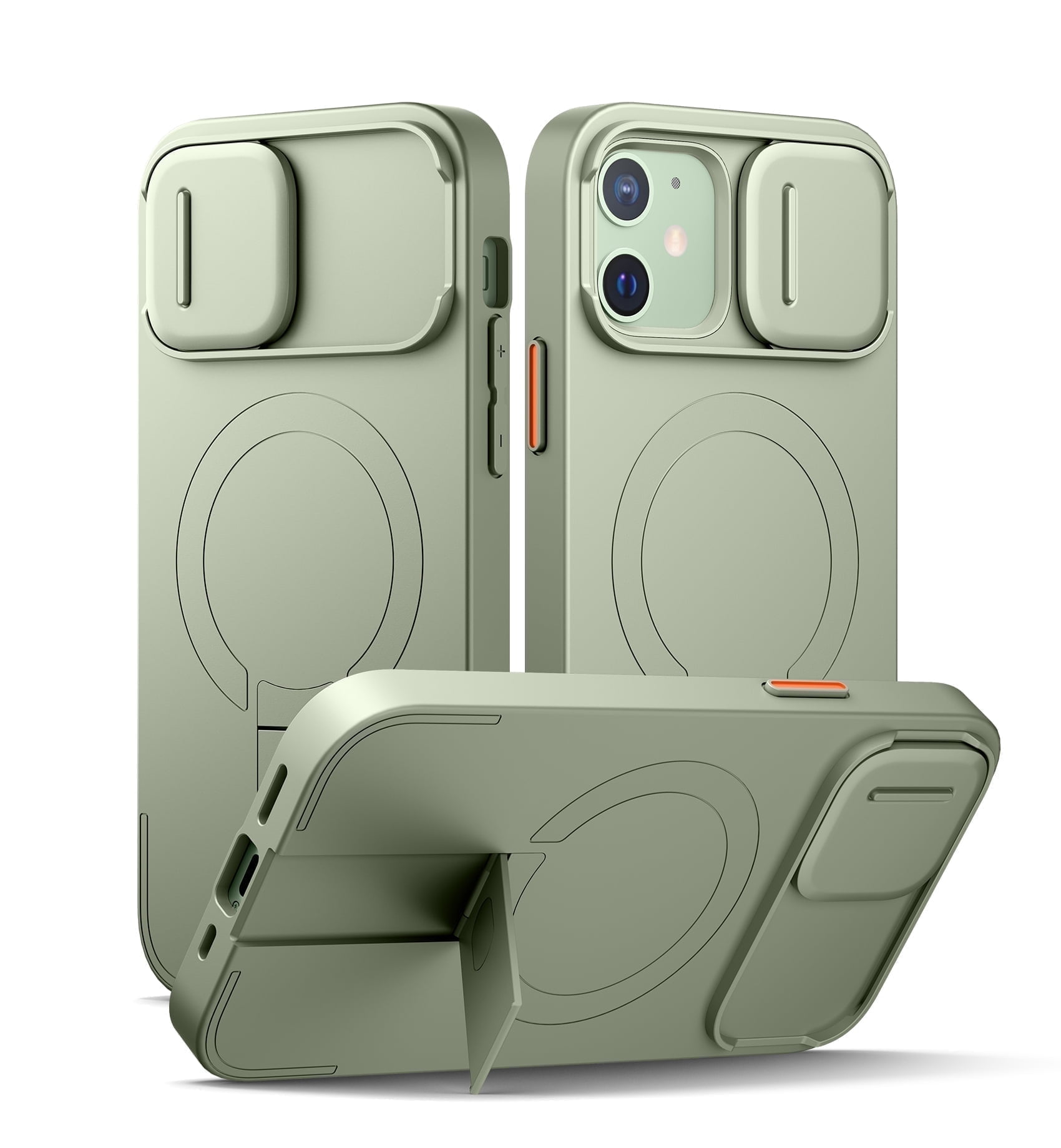 Suritch Phone Case for iPhone 12 / 12 Pro with Magnetic Slide Camera ...