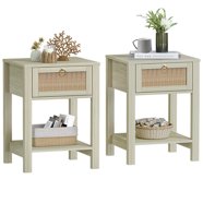 Safavieh Roya Rustic 1 Drawer 1 Shelf Nightstand, Natural - Walmart.com