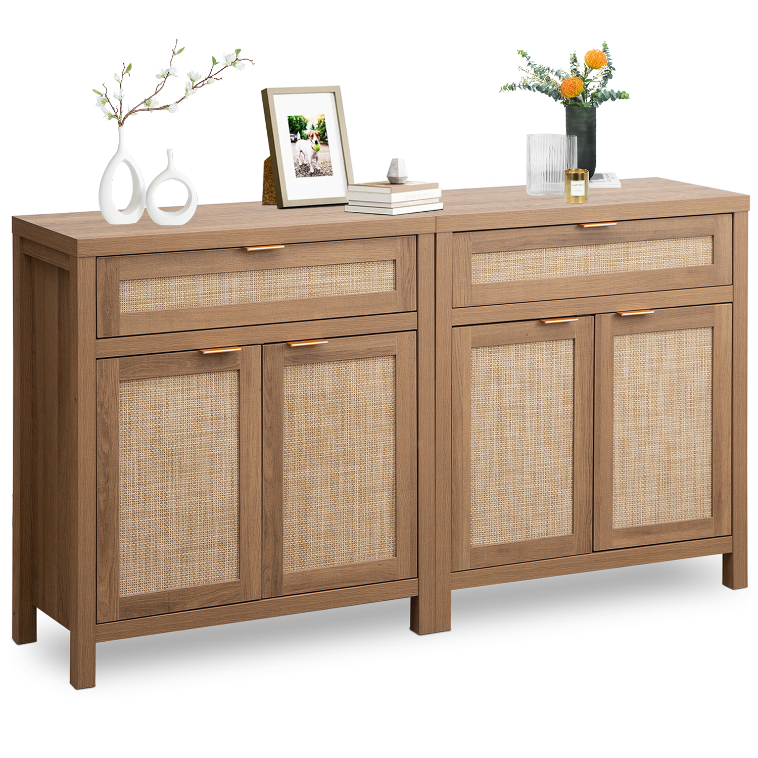 Furniture of America Chico Contemporary Multi-Storage Dining Buffet ...