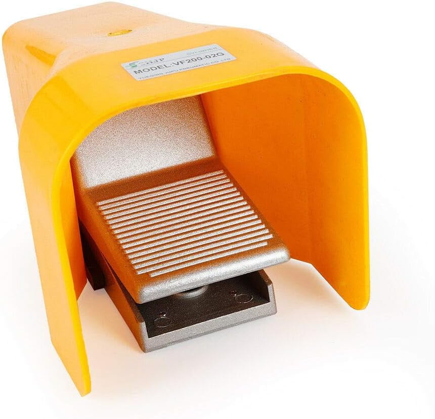 Surneis Foot Pedal Covered Foot Valve Pneumatic Foot Pedal G1/4" Air ...