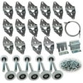 Surpass Premium Garage Door Hardware Kit - Nylon Roller, Hinge, Top ...