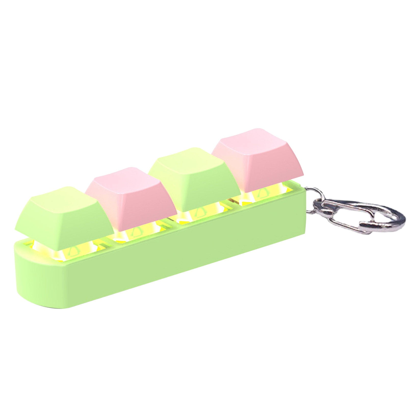 Surpdew 4-Button Mechanical Keyboard Fidget Toy,Clicky Buttons With Led ...