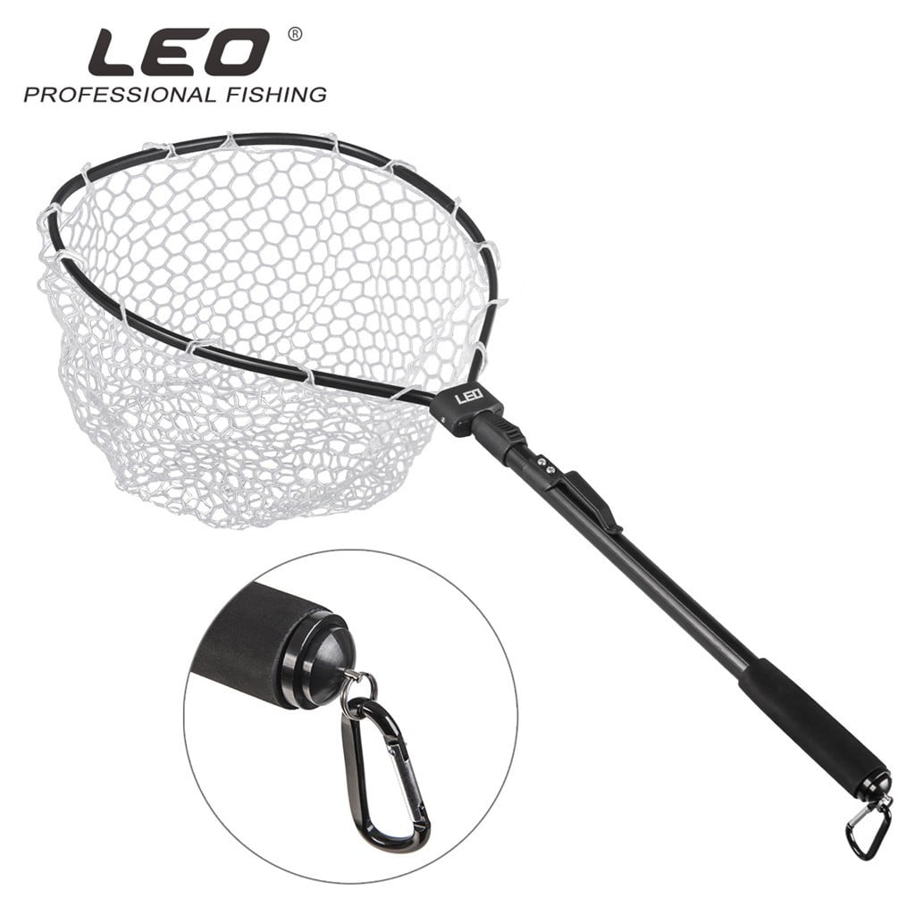 Surpdew Aluminum Alloy Fishing Dip Net Rod Fishing Net Bag Portable ...