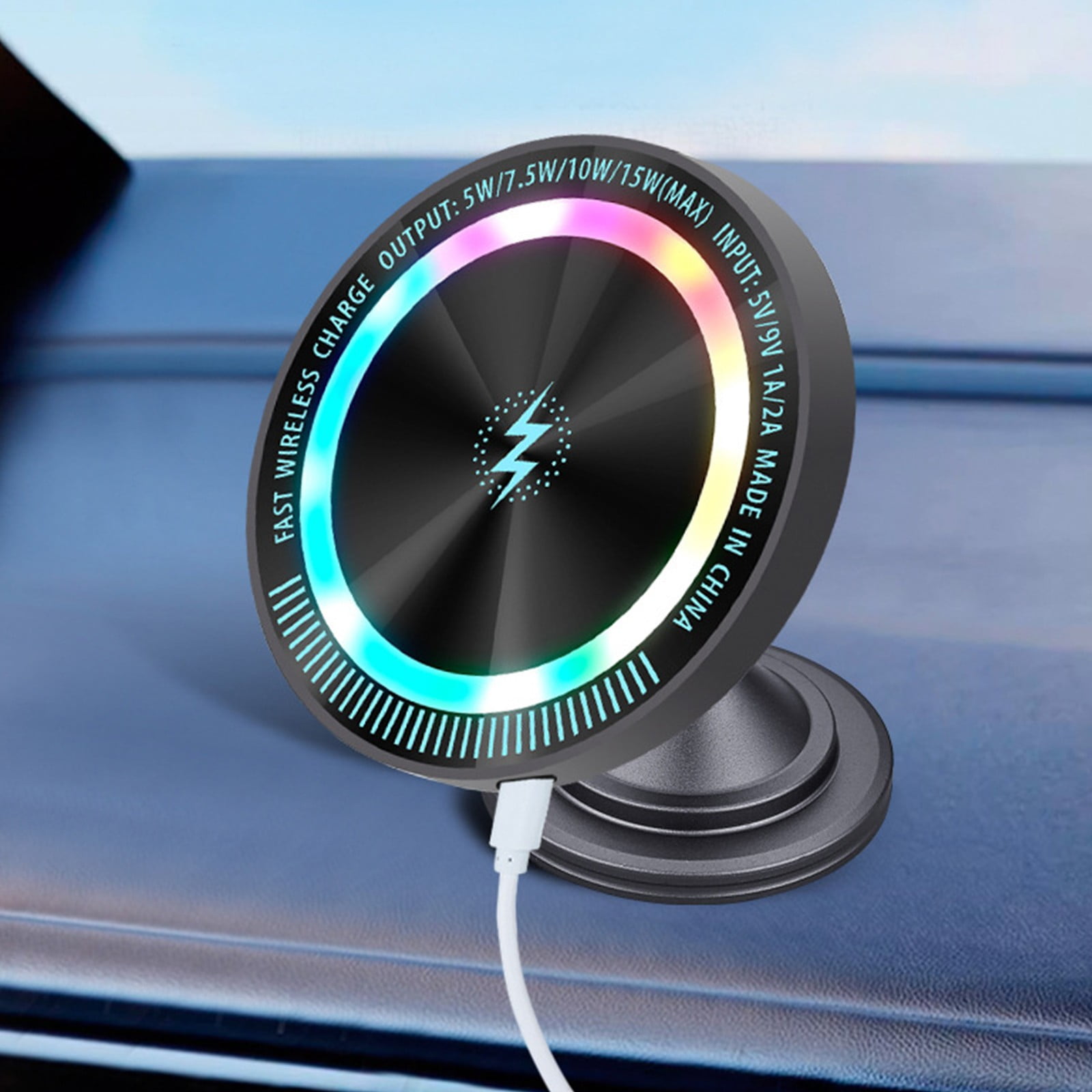 Surpdew Car Wireless Magnetic Charger Automatic Open And Close 15W Fast ...