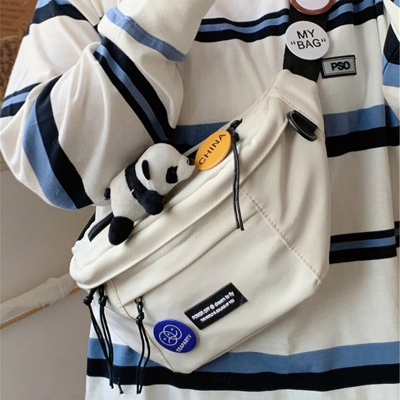 Surpdew Chest Bag Male Ins Sports Crossbody Bag Leisure Versatile ...
