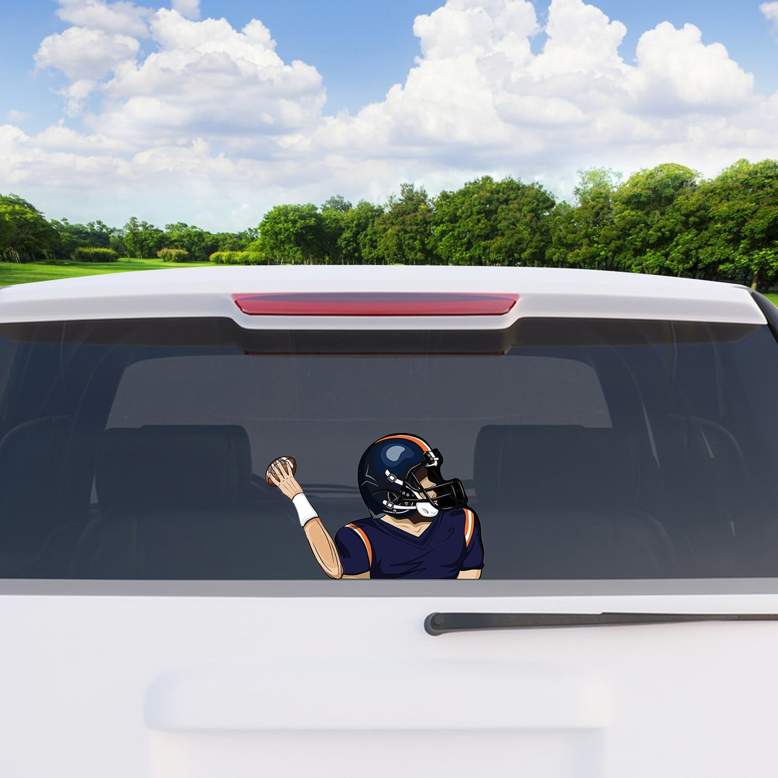 Surpdew Football Quarterback Wiper Stickers Car Windshield Wiper ...