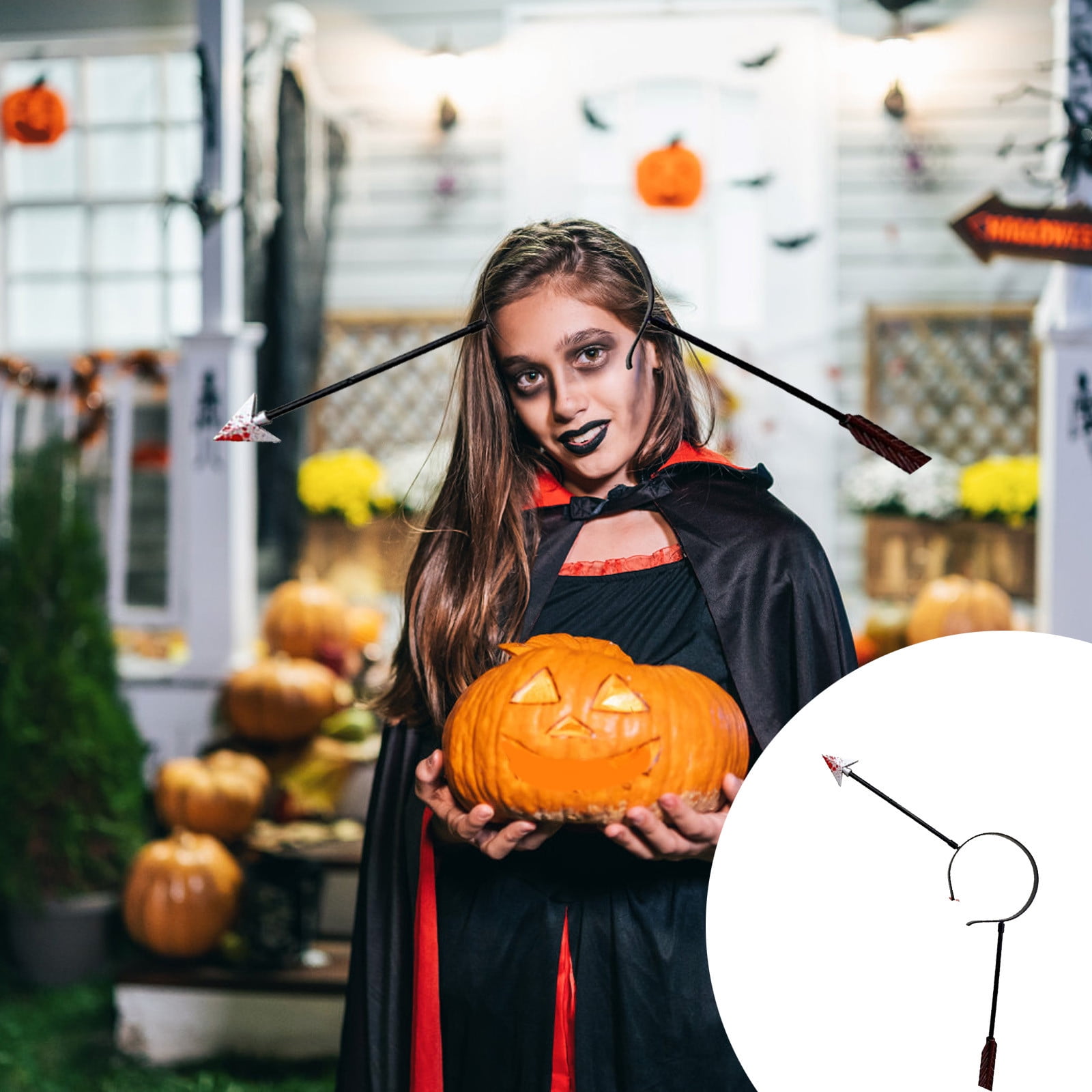 Surpdew Halloween Decor Halloween Costume Scary Headbands Horror Photo ...