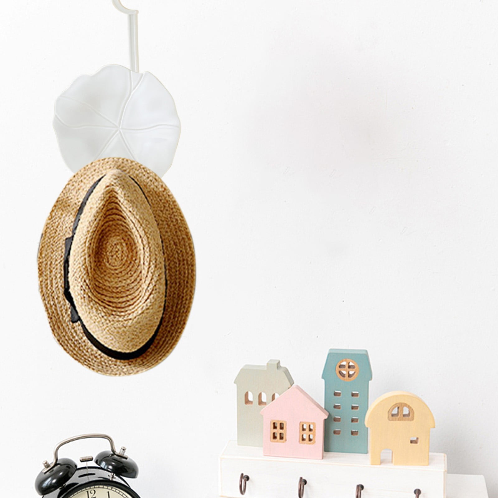 Surpdew Hanging Hat Storage And Organization Wall Mounted Ruffled Hat ...
