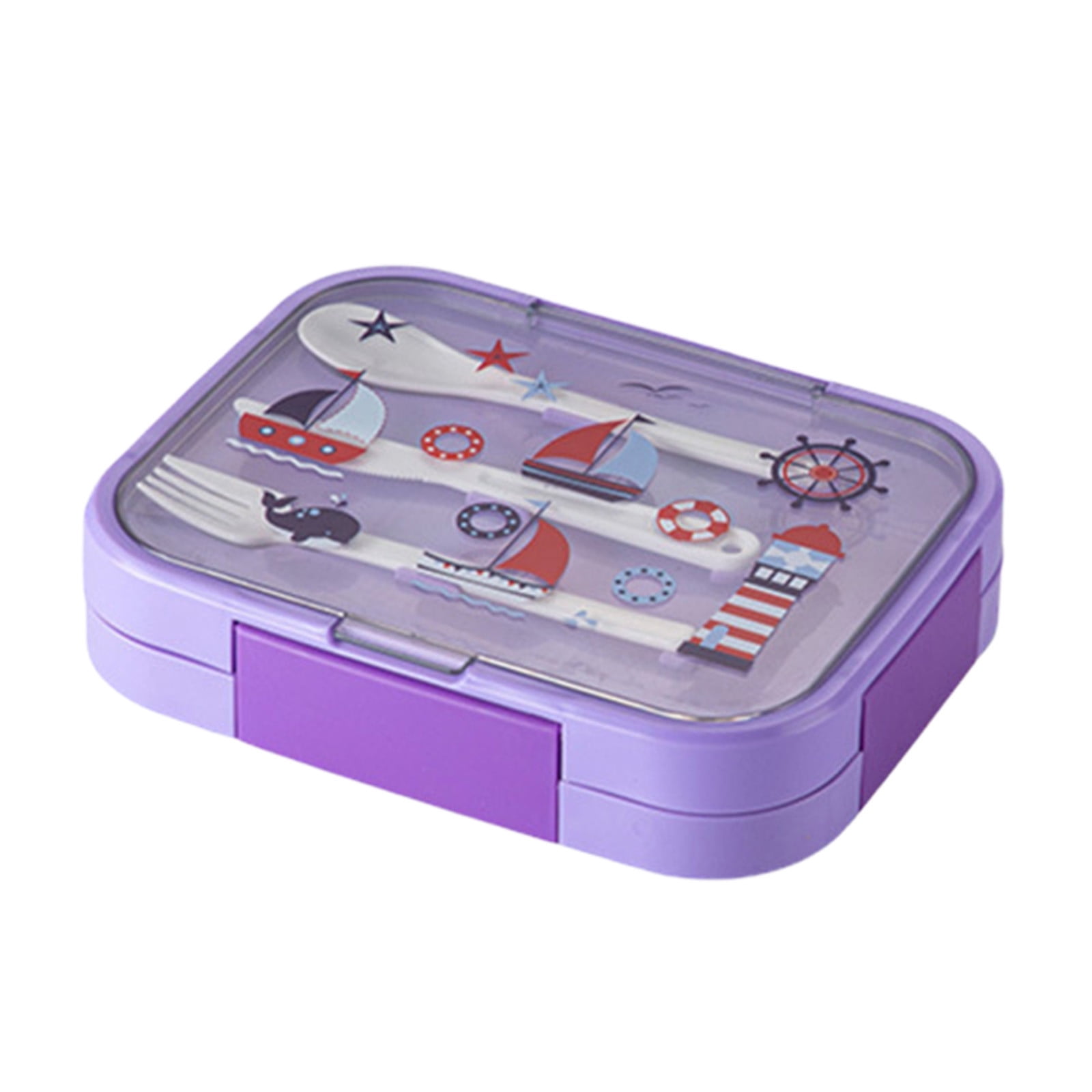 Surpdew Large Capacity Bento Lunch Box For Adult, 1600Ml 5 Compartments ...