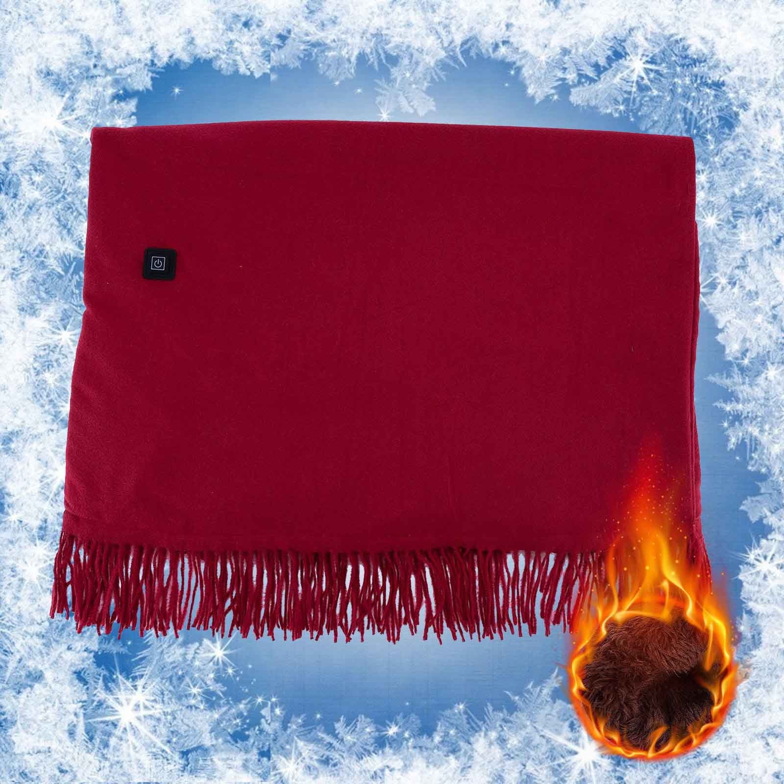 Surpdew Usb Powered Heated Throw Blanket For Women, Portable Plaid ...