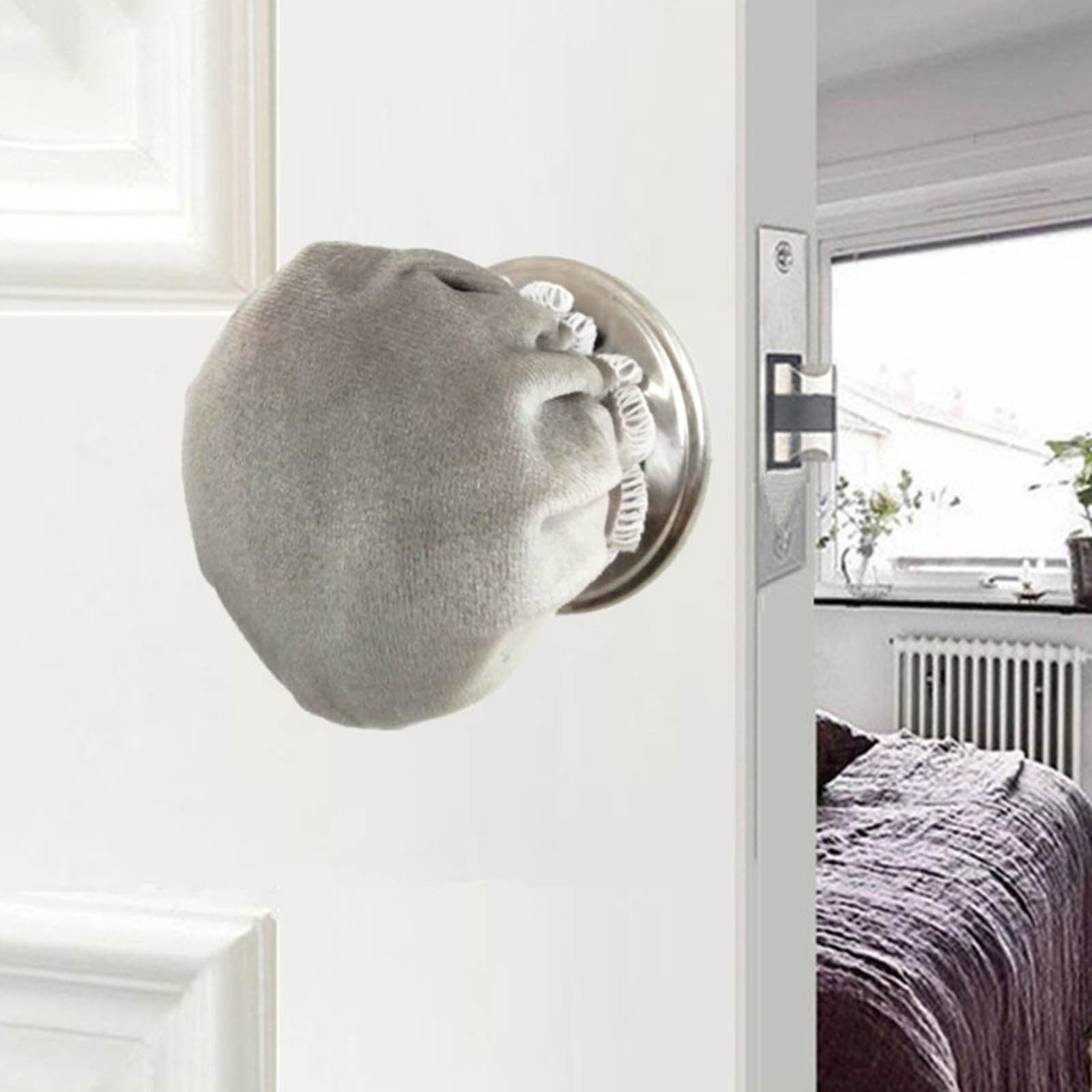 Surpdew Velvet Door Handle Cover - Soft Protector For Hot & Cold Door ...
