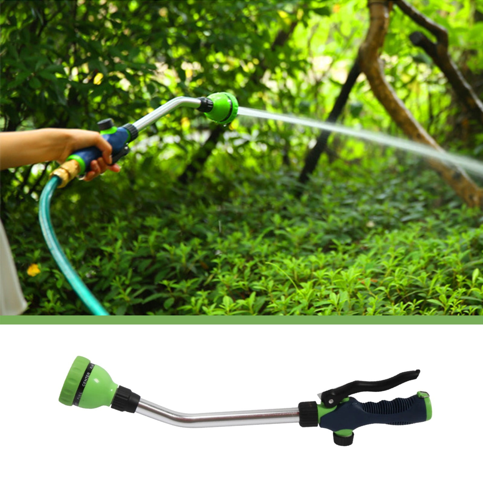 Surpdew Watering Wand, Alloy Garden Hose Wand With 8 Spray Patterns, 19 ...
