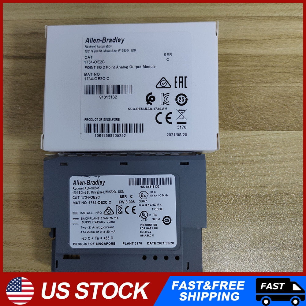 Surplus Allen Bradley 1734-OE2C 1734-0E2C C Point I/O Output Module 2 Pt 24V DC - Walmart.com