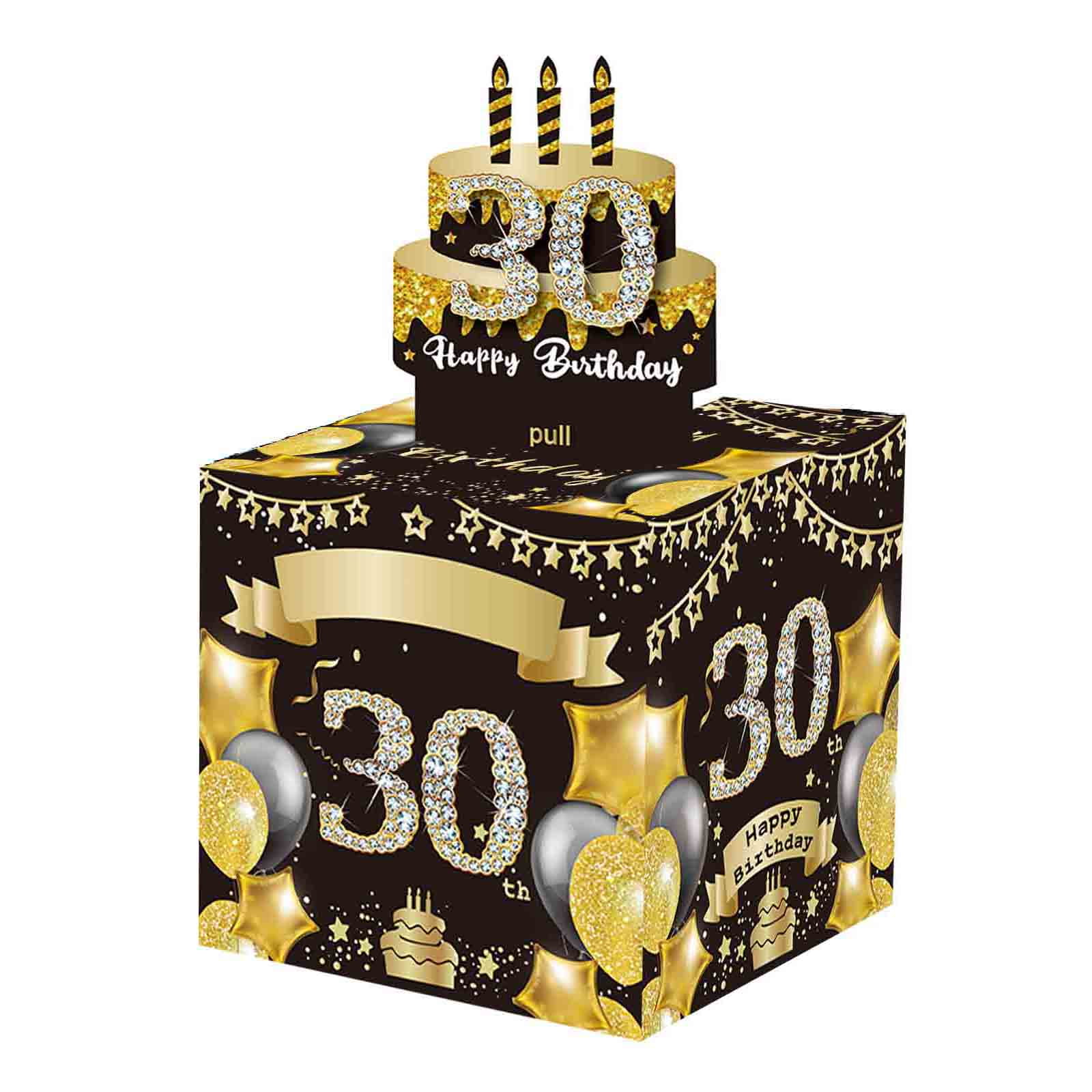 Surprise Birthday Money Box Gift Creative Cash Gift Box with Cake ...