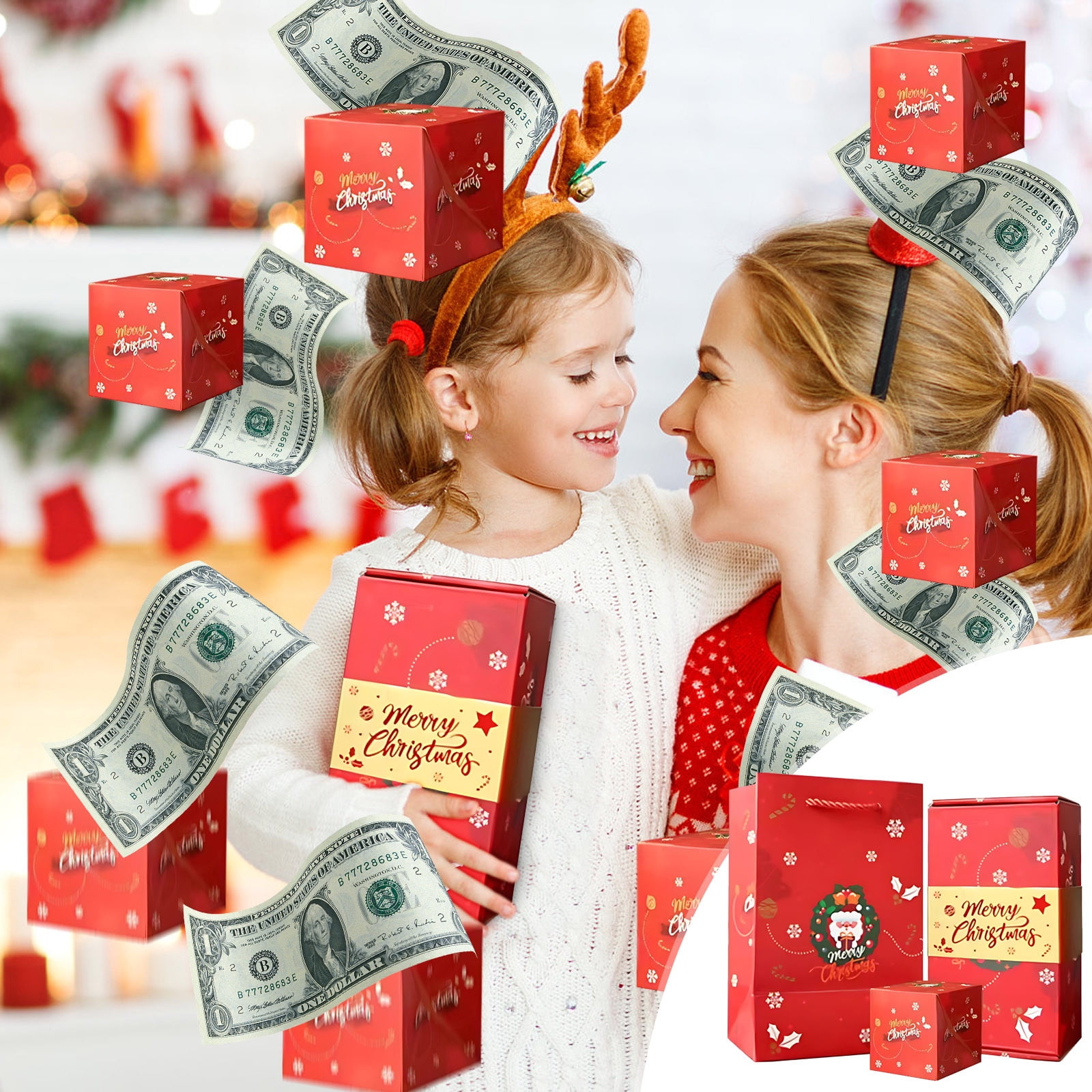 Surprise Box Gift Box for Money,Explosion Gift Box,Pop Up Christmas ...