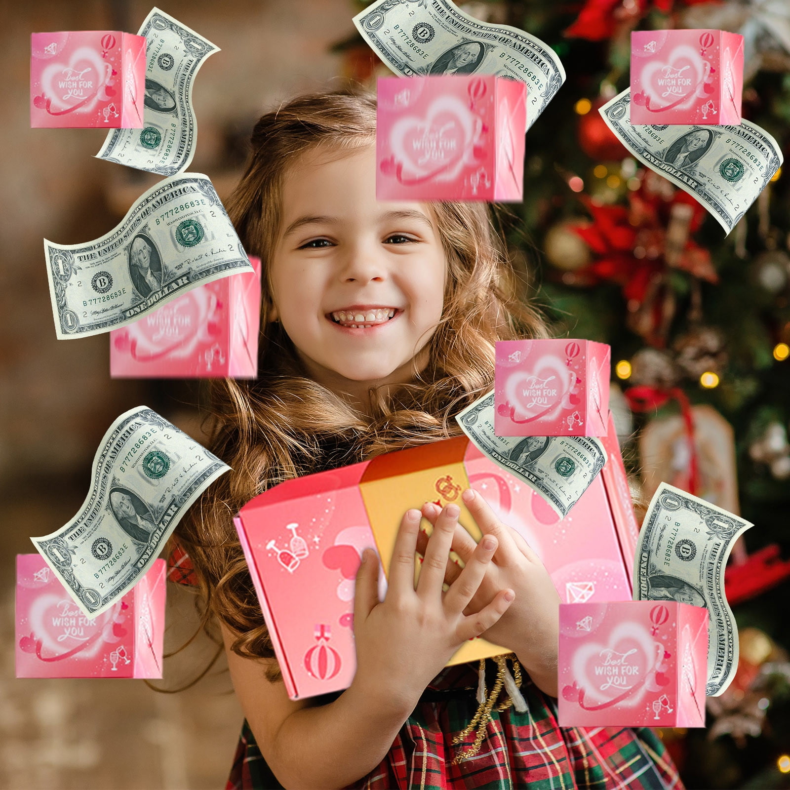 Surprise Box Gift Box for Money, Surprise Gift Box Explosion, Pop Out Money Gift Box, Pop Up ...