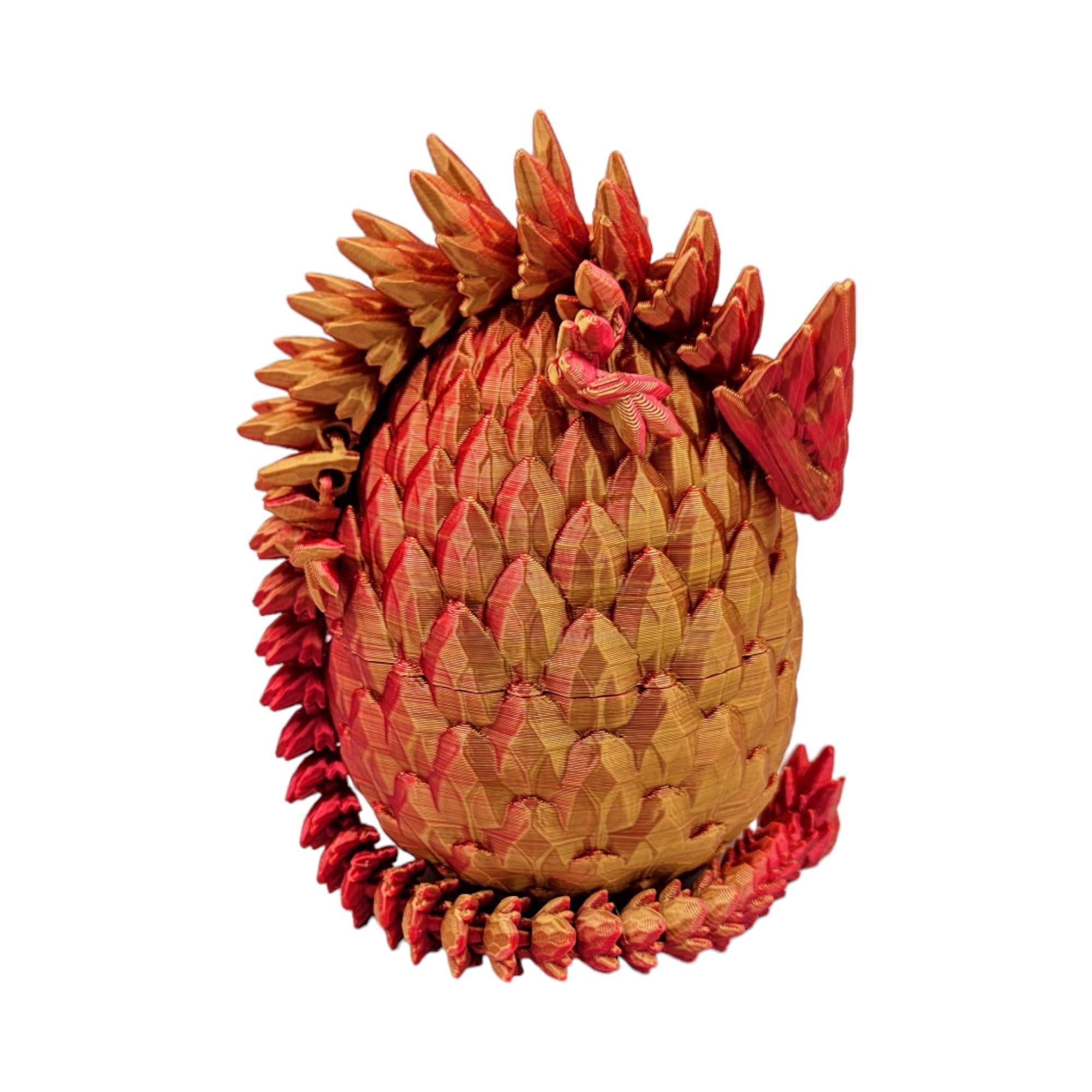 Surprise Dragon Egg Articulating Gemstone Dragon Fidget Figurine - 3D ...