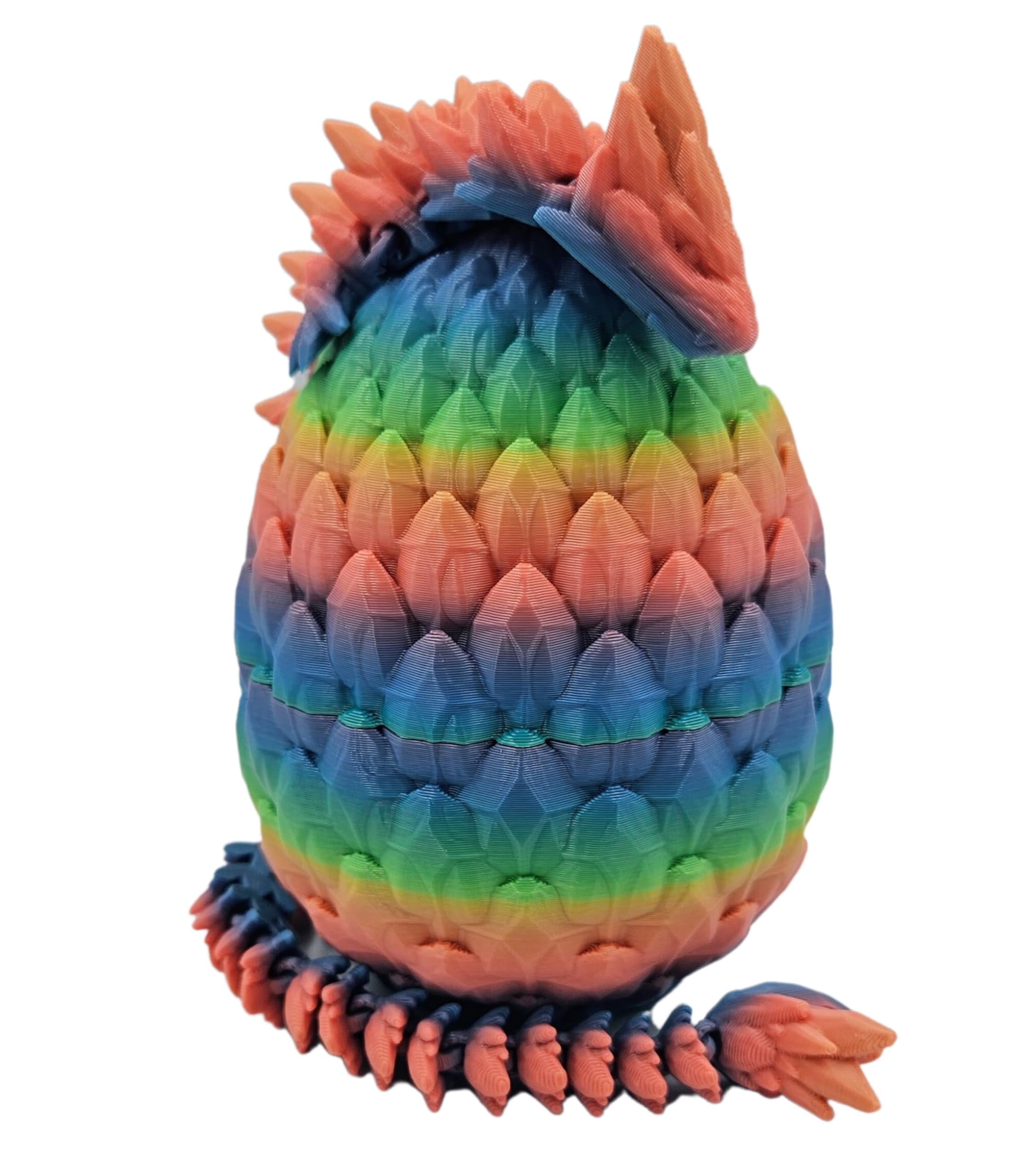 Surprise Dragon Egg Articulating Gemstone Dragon Fidget Figurine - 3D ...