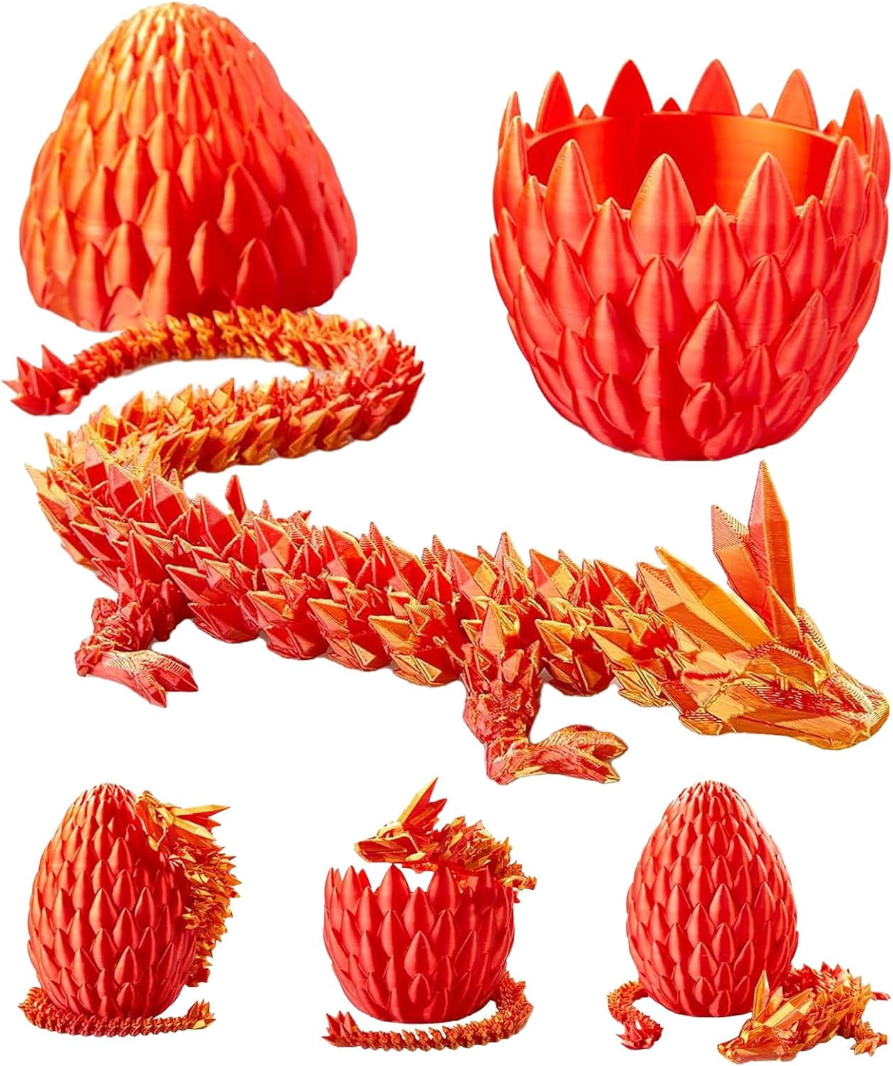 Surprise Dragon Eggs - Dragon Eggs with Dragon Inside, 3D Printed ...