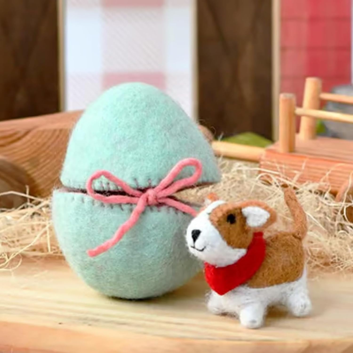 Surprise Easter Egg from Wool Felt, Felt Surprise Egg with Lamb Inside ...