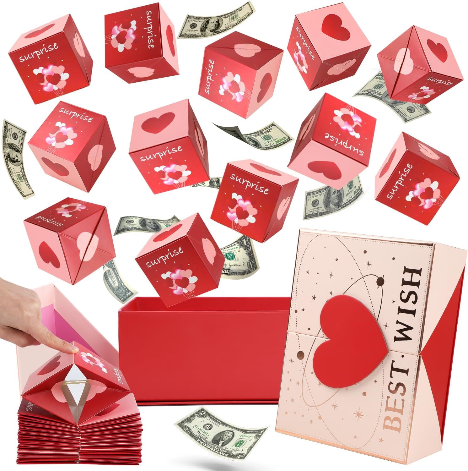 Surprise Gift Box Explosion,2025 New Surprise Gift Box,Surprise Gift Box Explosion for Money ...