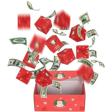 Gold Gift Box for Presents with 10.8x7.5x3.5 Inches Cardboard Clear ...