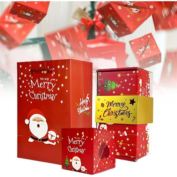 Surprise Gift Box Explosion for Money, New Christmas Surprise Gift Box ...