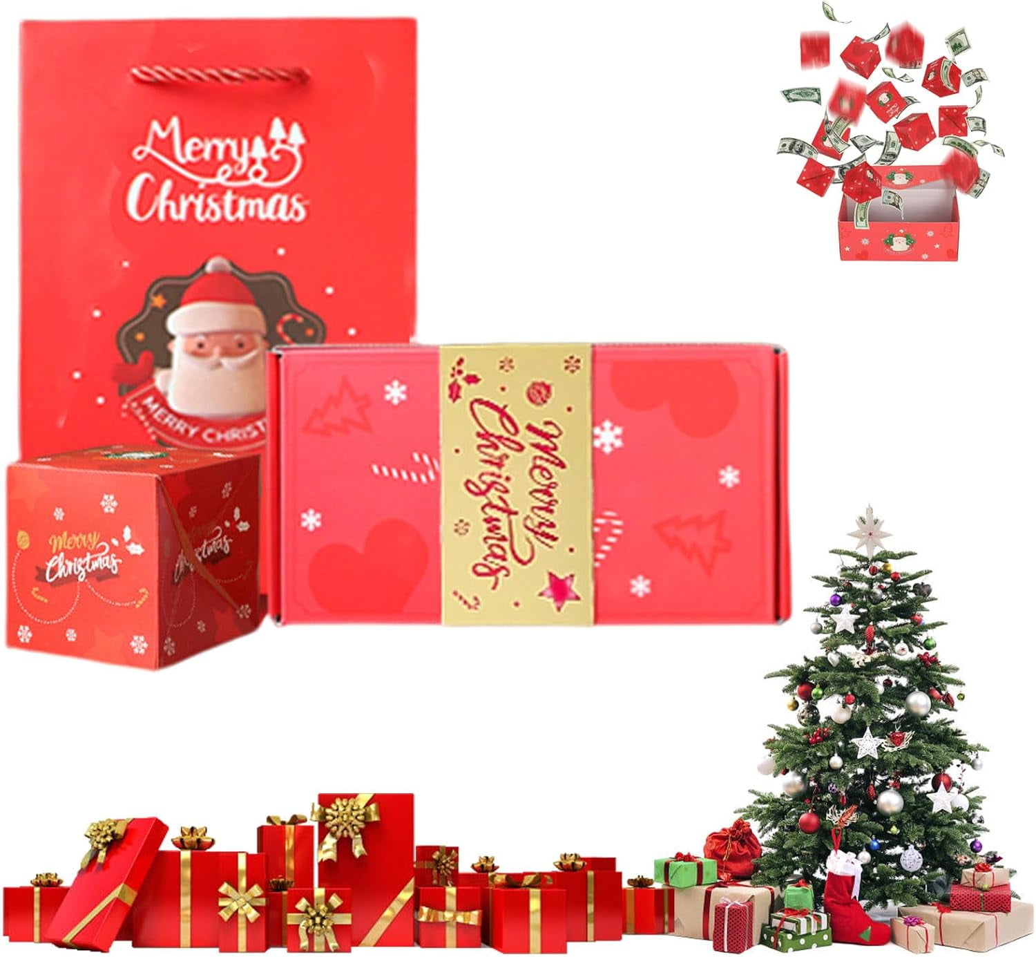 Surprise Gift Box Explosion for Money, Pop Up Money Gift Box for Cash ...