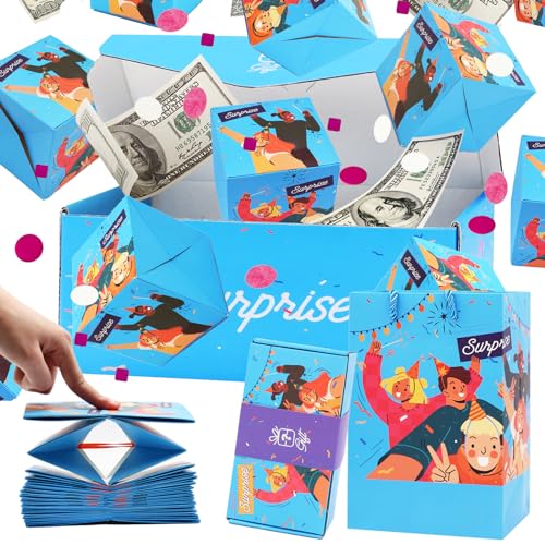 Surprise Gift Box Explosion for Money, Unique Folding Bouncing Red ...