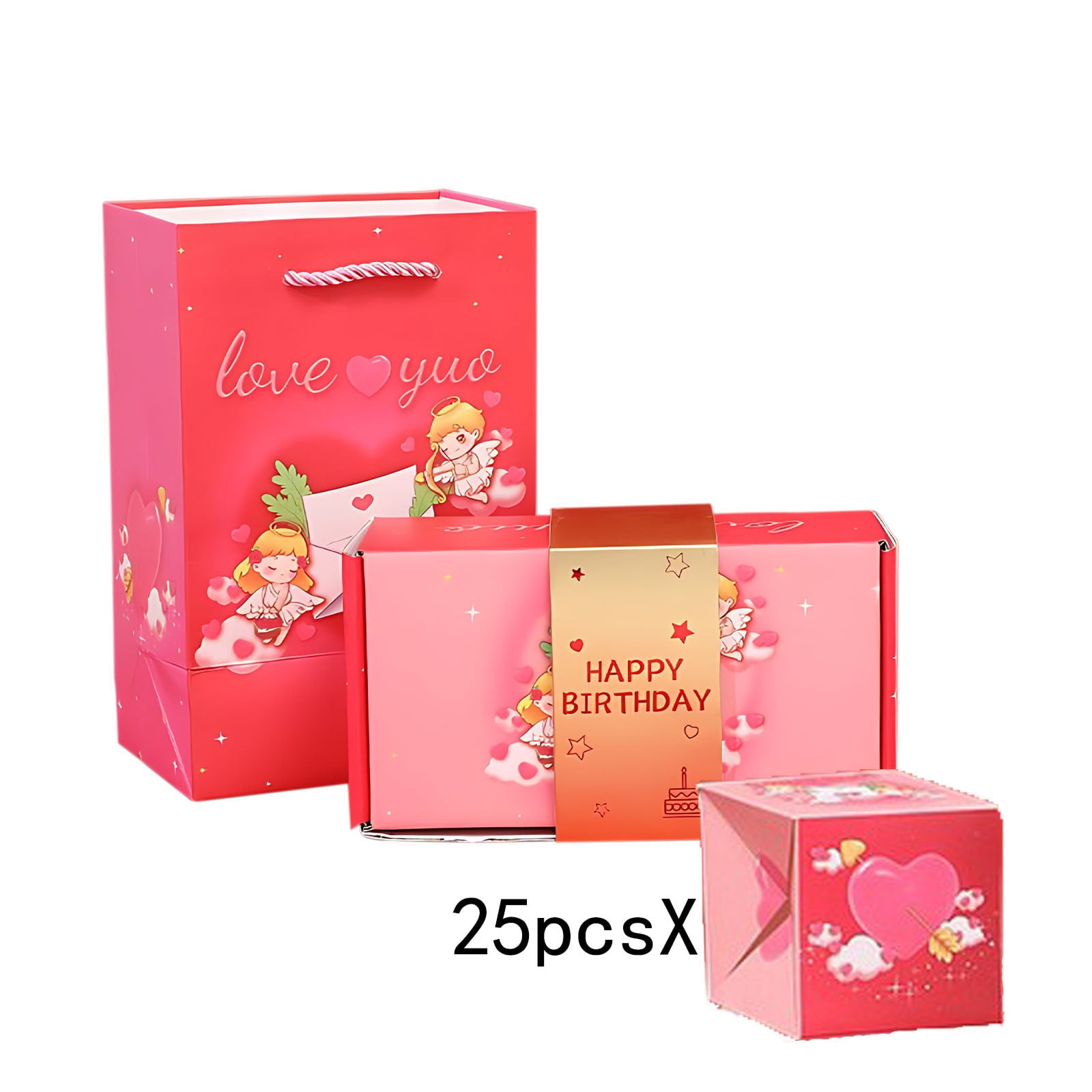 Surprise Gift Box Explosion for Valentine's Day, Folding Bouncing Red ...