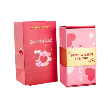 8" x 8" x 4" Collapsable Gift Box w/ Satin Ribbon & Magnetic Square ...