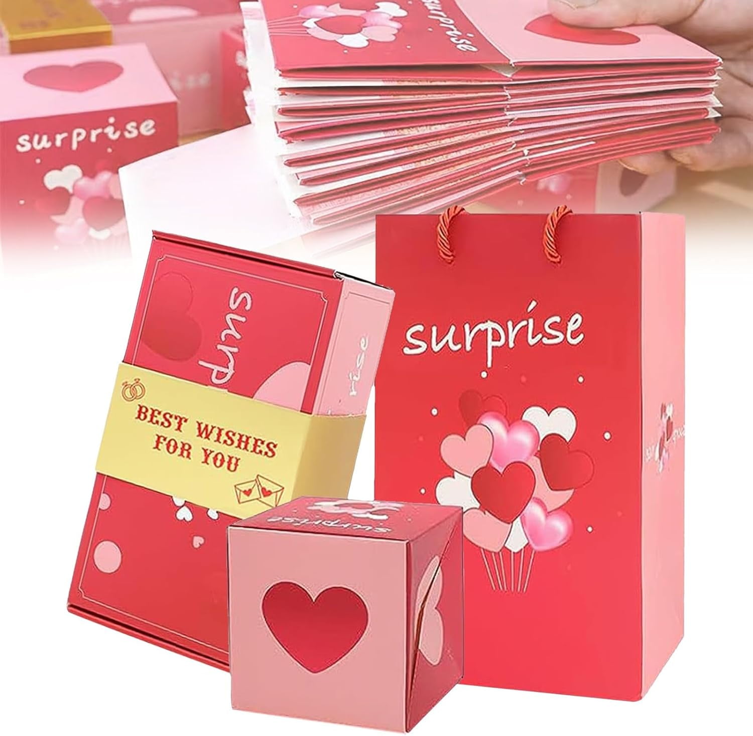 Surprise Gift Box Explosion for Money, Bouncing Envelope Popup Surprise ...