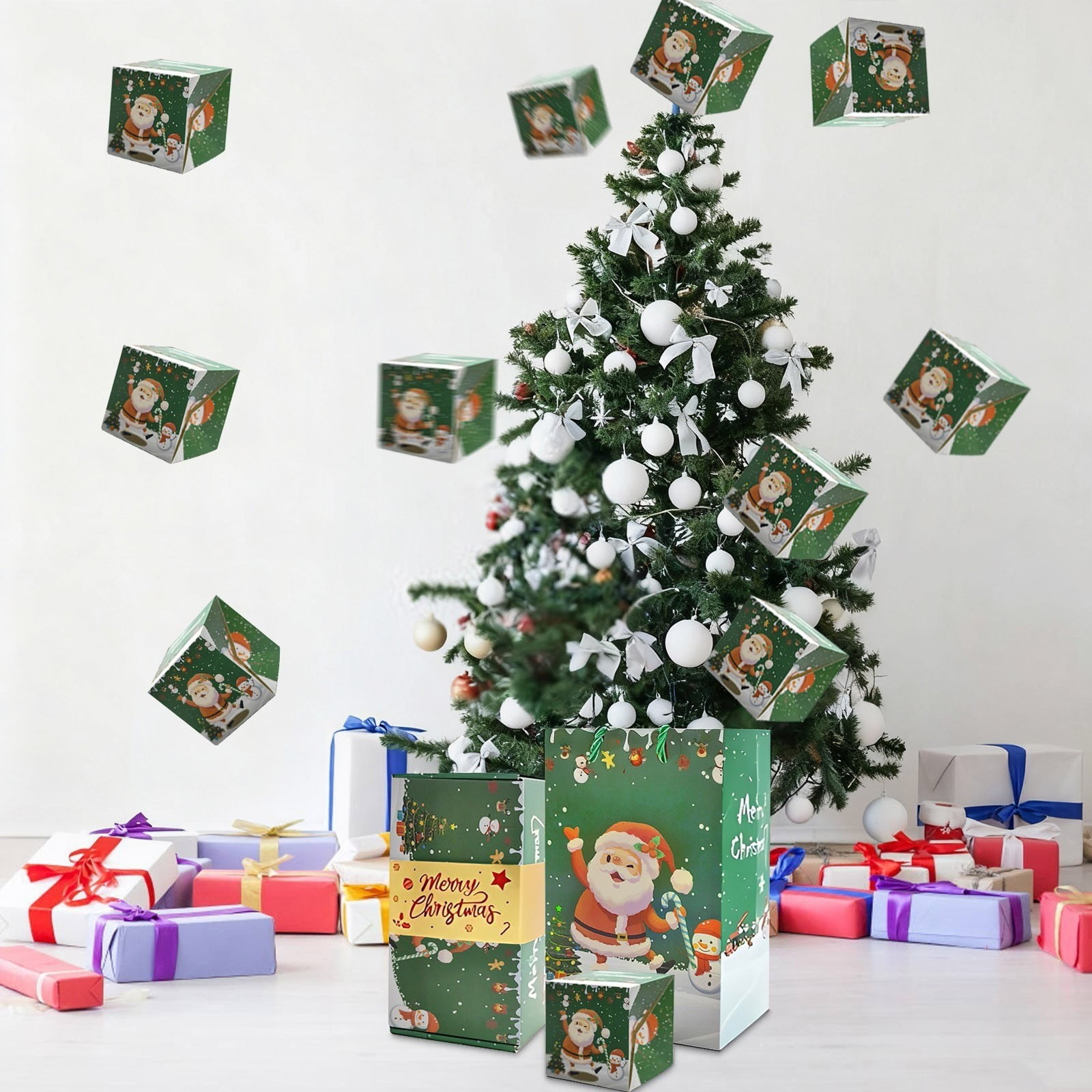 Surprise Gift Box with Jumping Mechanism, Christmas Birthday Present ...