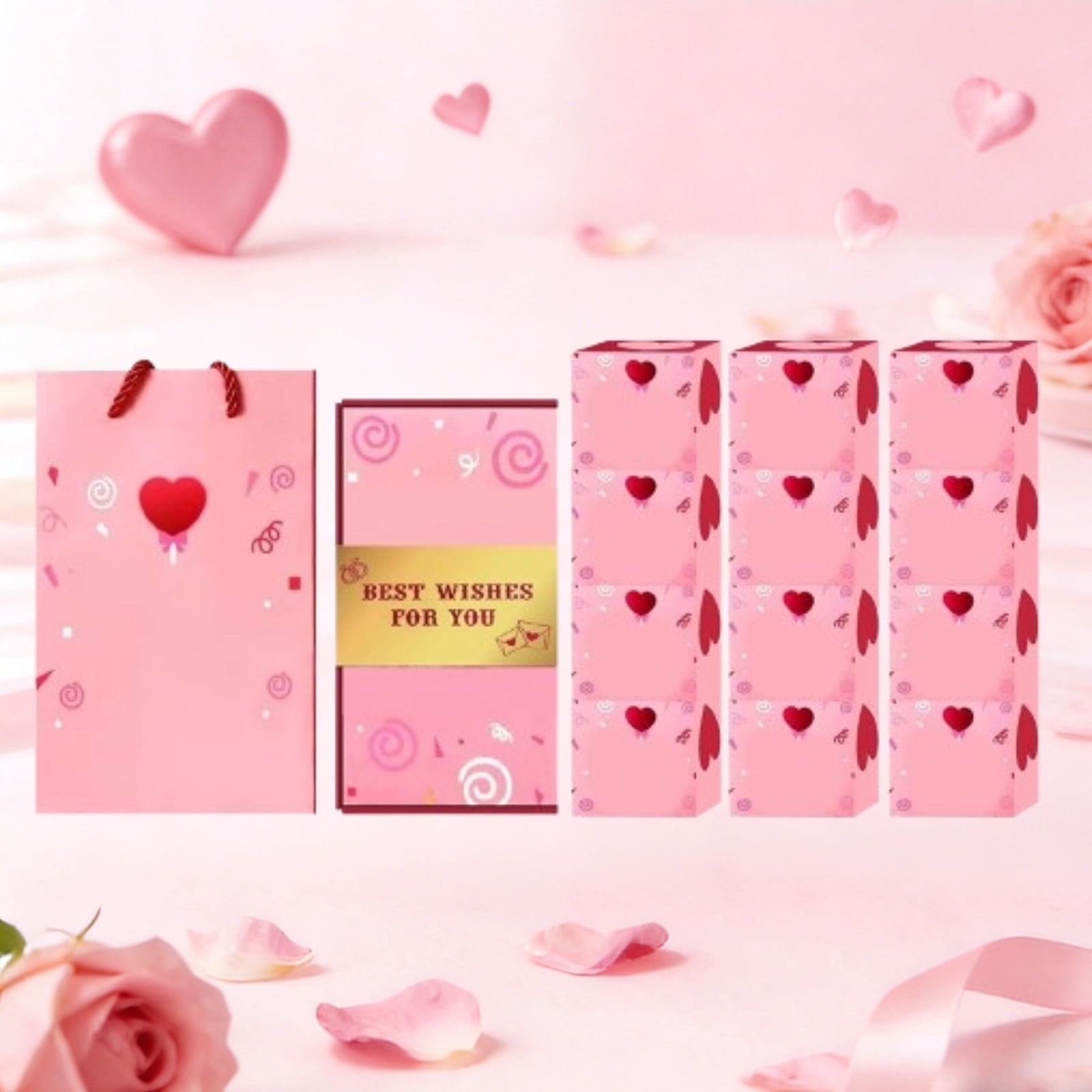 Surprise Gift Box Valentine Set – Merry Valentine's Day Exploding Gift ...