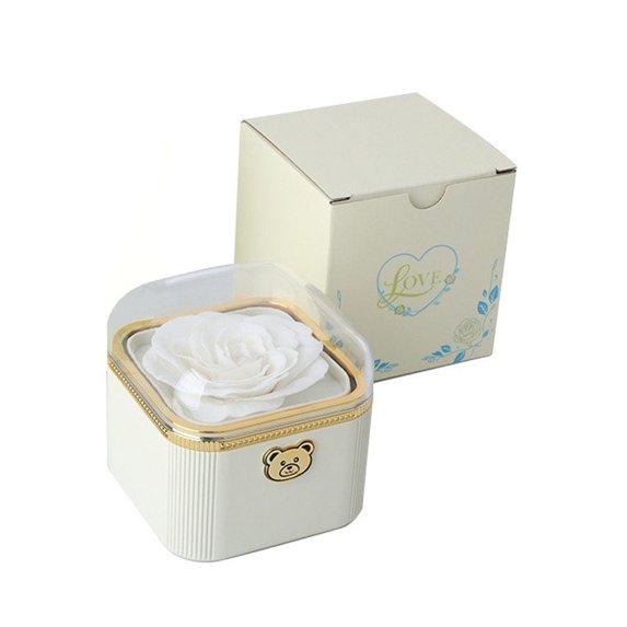 Surprise Gift Jewelry Box - Automatic Flip Rose Scented, Bear Button ...